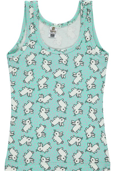 Özkan Kız Çocuk Atlet 3-9 Yaş Mint Yeşili