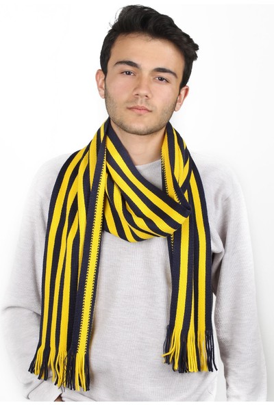 My Konsept Triko Erkek Çizgili Atkı