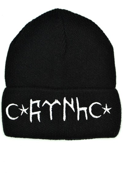 My Konsept Bay Bayan Katlamalı Yazılı Bere