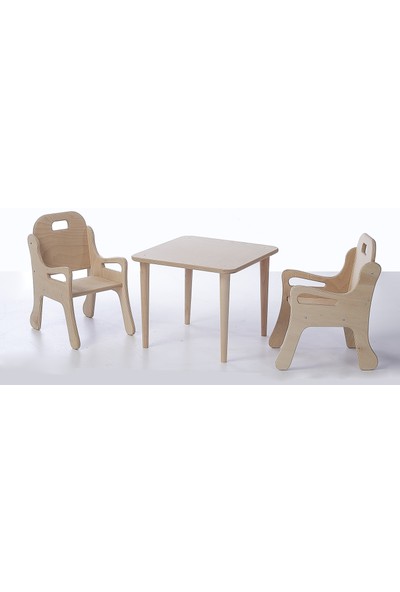 Admiralty Wooden Ahşap Çocuk Koltuk Masa Takımı