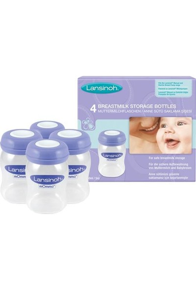Lansinoh Süt Saklama Şişesi 4'lü