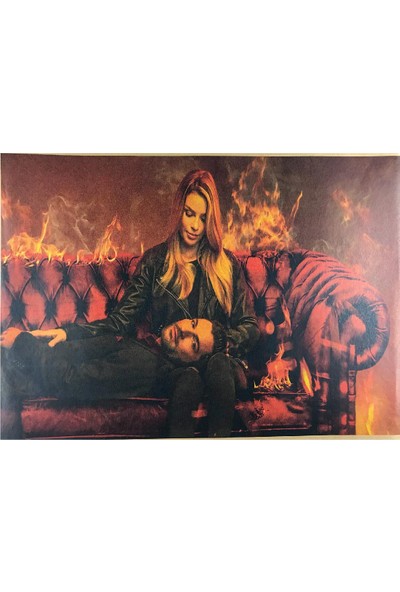 Caph Design Lucifer Vintage Kraft Poster - 35X50 - Caph Design Lucifer Vintage Kraft Poster - 35X50 -