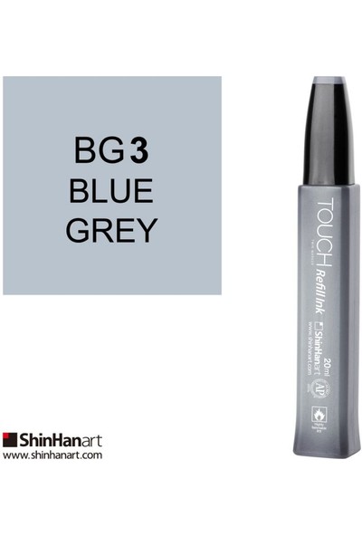 Touch Twin Marker Yedek Mürekkep 20 ml Bg3 Mavi Gri