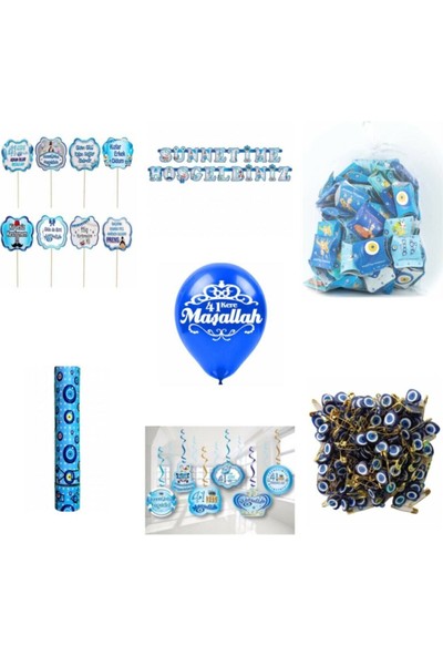 Happyland 7 Parça Sünnet Düğünü Seti Balonlu Sünnet Set-1