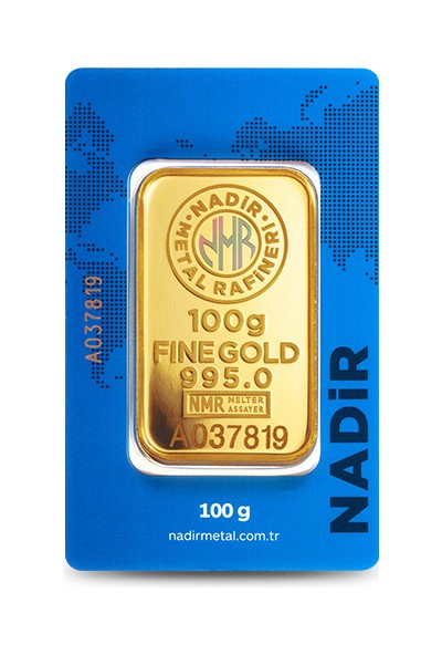 Nadir Gold 24 Ayar Külçe Gram Altın 100 Gr. Nadir Gold 24 Ayar Külçe Gram Altın 100 Gr.