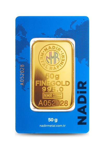 Nadir Gold 24 Ayar Külçe Gram Altın 50 Gr. - Aynı Gün Kargo Nadir Gold 24 Ayar Külçe Gram Altın 50 Gr. - Aynı Gün Kargo