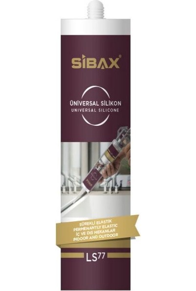 Sibax LS77 Universal Silikon 280 ml Alm. Gri Sibax LS77 Universal Silikon 280 ml Alm. Gri