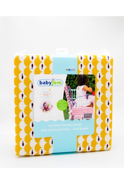 Babyjem Sandalye Yükseltici Minder Balık Desen Babyjem Sandalye Yükseltici Minder Balık Desen