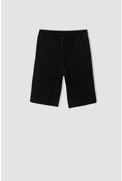 Defacto Erkek Çocuk Esnek Belli Bermuda Şort V6196A621HS