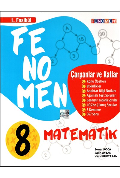 Gama Yayınları Fenomen 8. Sınıf Lgs Matematik 1. Fasikül Konu Özetli Soru Bankası