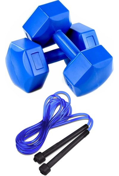 Tosima 4 kg Dambıl ve Atlama Ipi Seti Egzersiz Seti Antrenman Seti Tosima 4 kg Dambıl ve Atlama Ipi Seti Egzersiz Seti Antrenman Seti