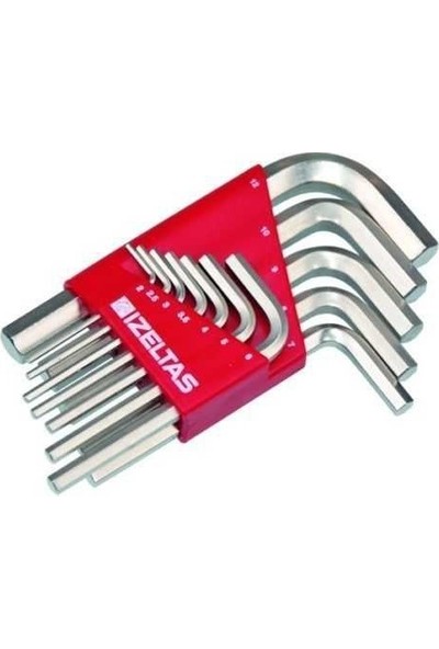 Izeltaş 4900 - 10 Lu Allen (Alyan) Anahtar Takımı 6 Köşe Izeltaş 4900 - 10 Lu Allen (Alyan) Anahtar Takımı 6 Köşe