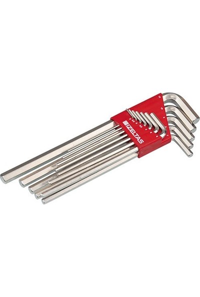 Izeltaş 4903 - 10 Lu Allen (Alyan) Anahtar Takımı Uzun 6 Köşe Izeltaş 4903 - 10 Lu Allen (Alyan) Anahtar Takımı Uzun 6 Köşe