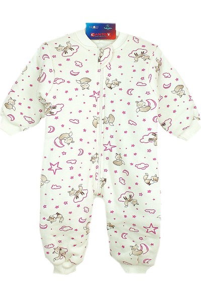 Cantoy Kız Erkek Çocuk Kalın Elyaf Dolgulu Desenli Uyku Tulumu