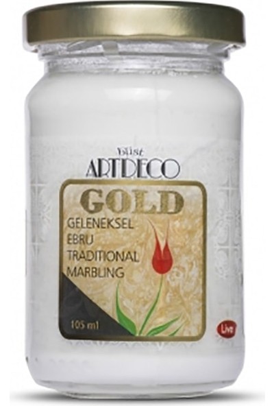 Artdeco Gold Geleneksel Ebru Boyası 105 ml 060 Beyaz