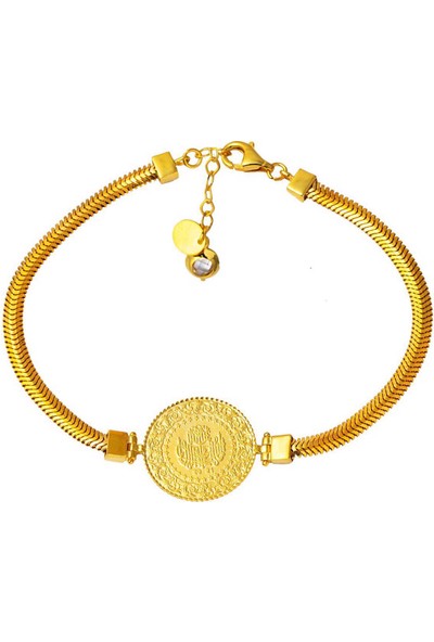 Bilezikci Balıksırtı Zincir Çeyrek Altınlı Bileklik