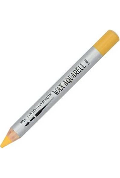 Koh-I-Noor Wax Aquarell Pastel Koyu Sarı 4 ile Sulandırılabilir