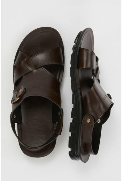 Defacto Çapraz Bantlı Suni Deri Sandalet U3944AZ21SP