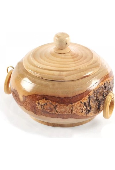 Mavikuğu Ahşap Dekoratif Kapaklı Şeker Kutusu Mavikuğu Ahşap Dekoratif Kapaklı Şeker Kutusu