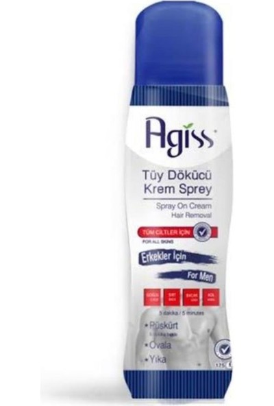 Easyso Agiss Tüy Dökücü Sprey 175 ml Erkekler - Tüm Ciltler Için