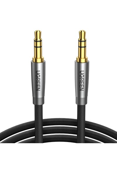 Ugreen 3.5mm Erkek To Erkek Örgülü Aux Ses Kablosu 1 Metre