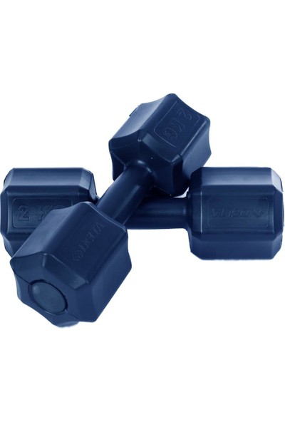 Delta 2 kg x 2 Adet Köşeli Mavi Plastik Dambıl Ağırlık Seti Delta 2 kg x 2 Adet Köşeli Mavi Plastik Dambıl Ağırlık Seti