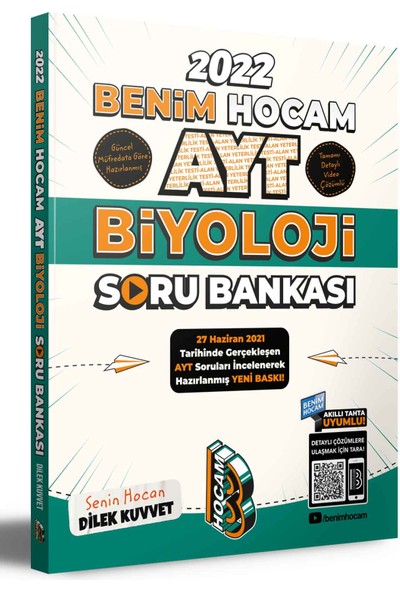 Benim Hocam Yayınları AYT 2022 Biyoloji Soru Bankası - Dilek Kuvvet