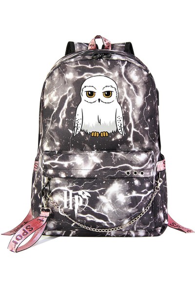 Sw Future Hogwarts Okulu USB Şarj Edilebilir Okul Çantası (Yurt Dışından)