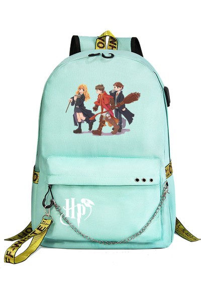Sw Future Hogwarts Okulu USB Şarj Edilebilir Okul Çantası (Yurt Dışından)