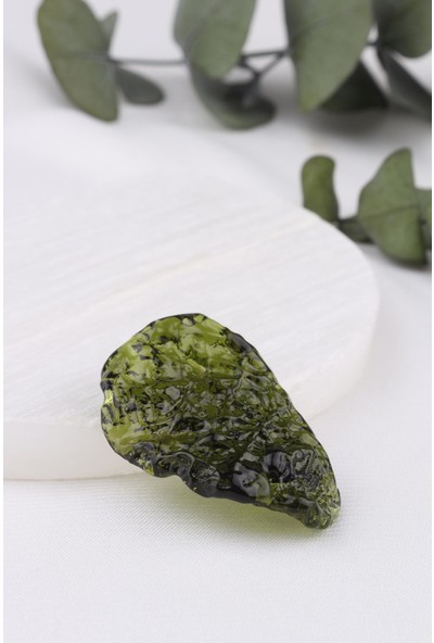 Dünya Doğal Taş Mucize Hayat Taşı Ham Moldavit ( 10-11 gr ) - KT0500