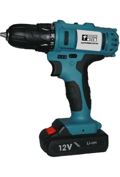 Catpower E5103 Li-Ion Çift Akülü Vidalama Şarjlı Matkap 12V 1.5AH Catpower E5103 Li-Ion Çift Akülü Vidalama Şarjlı Matkap 12V 1.5AH