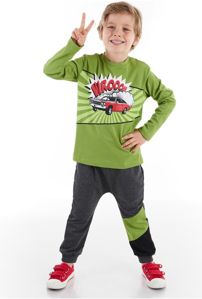 Mushi Wroom Yeşil Erkek Çocuk Pantolon Takım Mushi Wroom Yeşil Erkek Çocuk Pantolon Takım