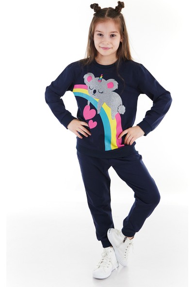 Denokids Simli Koala Kız Eşofman Takım