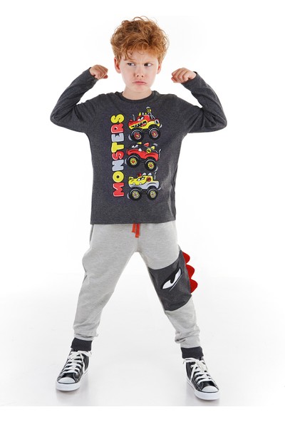 Denokids Monster Race Erkek Çocuk Pantolon Takım Denokids Monster Race Erkek Çocuk Pantolon Takım