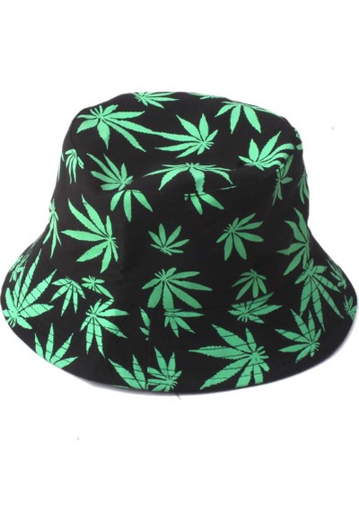 Generic Kadın Yaprak Desenli Balıkçı Şapka