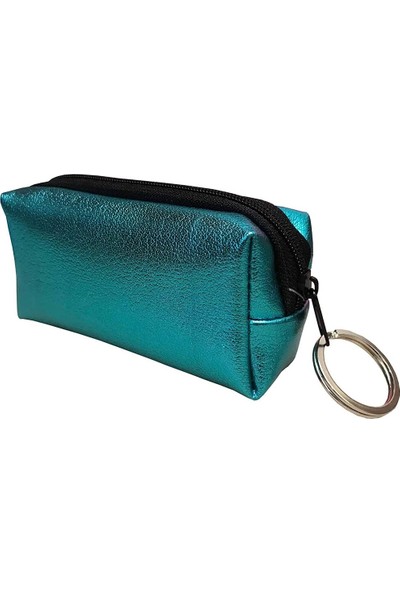 Lizy Mat Ayna Petrol Yeşili Bozuk Para Çantası
