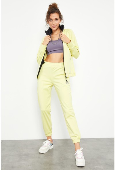 Tommy Life Limon Kadın Yazı Detaylı Rahat Form Manşetli Eşofman Takımı - 95305 Tommy Life Limon Kadın Yazı Detaylı Rahat Form Manşetli Eşofman Takımı - 95305