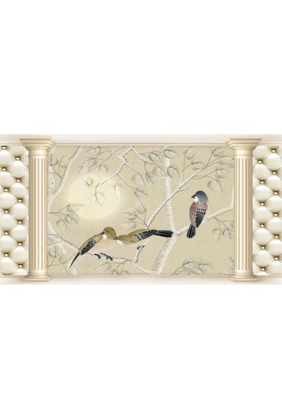 Cici Wallpaper 320 x 270 cm 3 Boyutlu Duvar Kağıdı Poster