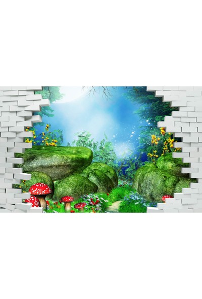 Cici Wallpaper 320 x 270 cm 3 Boyutlu Duvar Kağıdı Poster