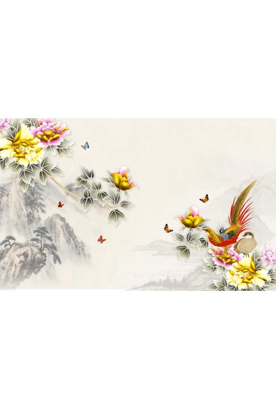 Cici Wallpaper 320 x 270 cm 3 Boyutlu Duvar Kağıdı Poster