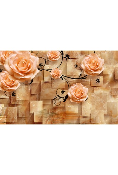 Cici Wallpaper 215 x 150 cm 3 Boyutlu Duvar Kağıdı Poster