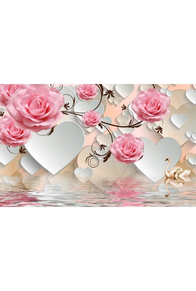 Cici Wallpaper 215 x 150 cm 3 Boyutlu Duvar Kağıdı Poster