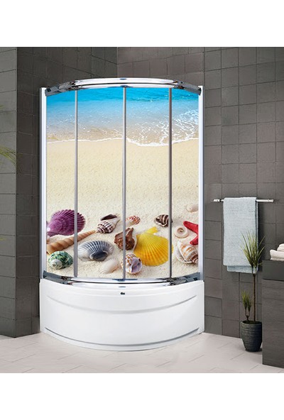 Cici Wallpaper Cicievim 3 Boyutlu Duş Kabin Folyo Kaplama 200 x 200 cm