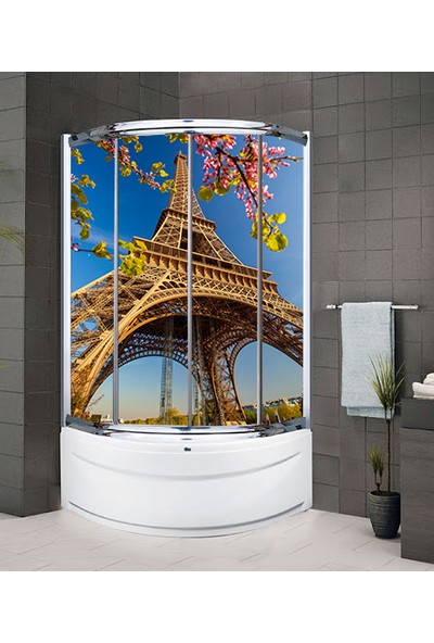 Cici Wallpaper Cicievim 3 Boyutlu Duş Kabin Folyo Kaplama 200 x 200 cm