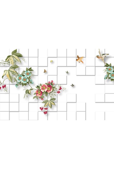 Cici Wallpaper 215 x 150 cm 3 Boyutlu Duvar Kağıdı Poster