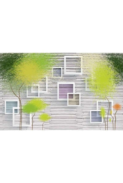 Cici Wallpaper 215 x 150 cm 3 Boyutlu Duvar Kağıdı Poster