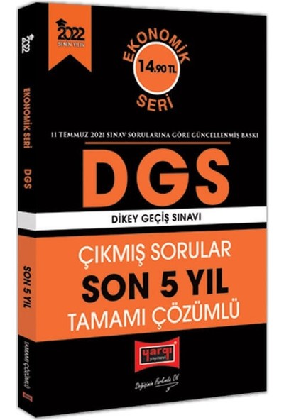 Yargı Yayınevi DGS 2022 Ekonomik Seri Son 5 Yıl Tamamı Çözümlü Çıkmış Sorular Yargı Yayınevi DGS 2022 Ekonomik Seri Son 5 Yıl Tamamı Çözümlü Çıkmış Sorular
