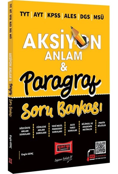Yargı Yayınevi Yargı Yayınları 2022 TYT AYT KPSS ALES DGS Msü Aksiyon Anlam & Paragraf Soru Bankası Yargı Yayınevi Yargı Yayınları 2022 TYT AYT KPSS ALES DGS Msü Aksiyon Anlam & Paragraf Soru Bankası