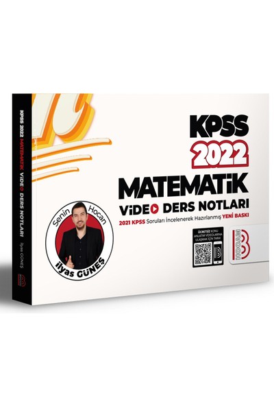 Benim Hocam Yayınları KPSS 2022 Matematik Video Ders Notları - Ilyas Güneş Benim Hocam Yayınları KPSS 2022 Matematik Video Ders Notları - Ilyas Güneş