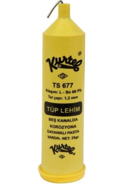 Kurtel 25GR Tüp Lehim Teli 60 / 40 1.2 mm Kurtel 25GR Tüp Lehim Teli 60 / 40 1.2 mm